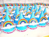 Rainbow theme colorful birthday party decoration | Untumble